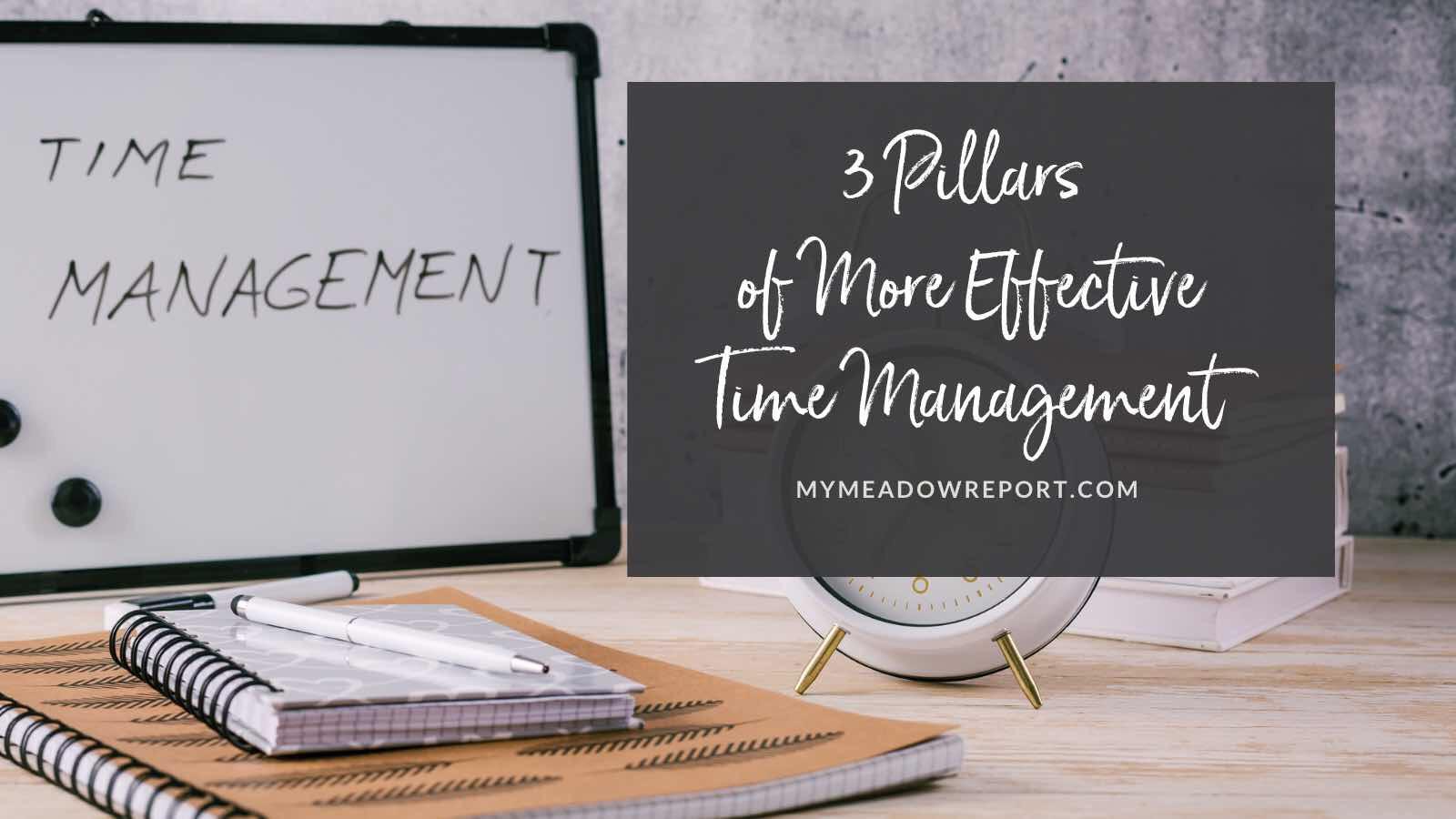 The 3 Pillars of More Effective Time Management - Renée Fishman